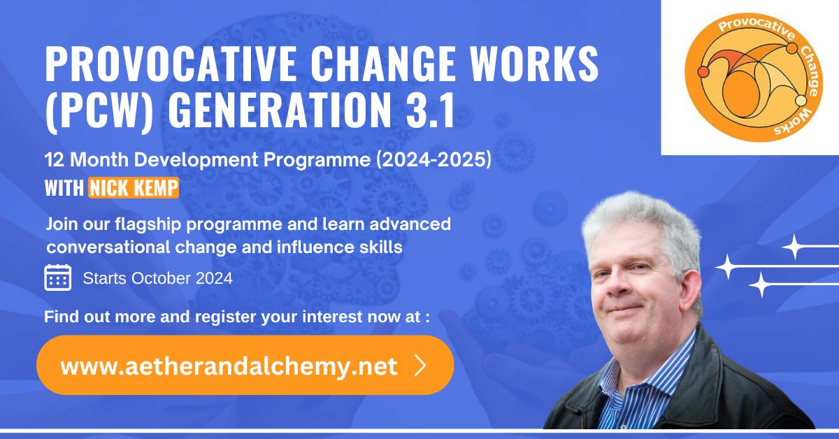 PCW (Provocative Change Works) Generation 3.1 12 month Development ...